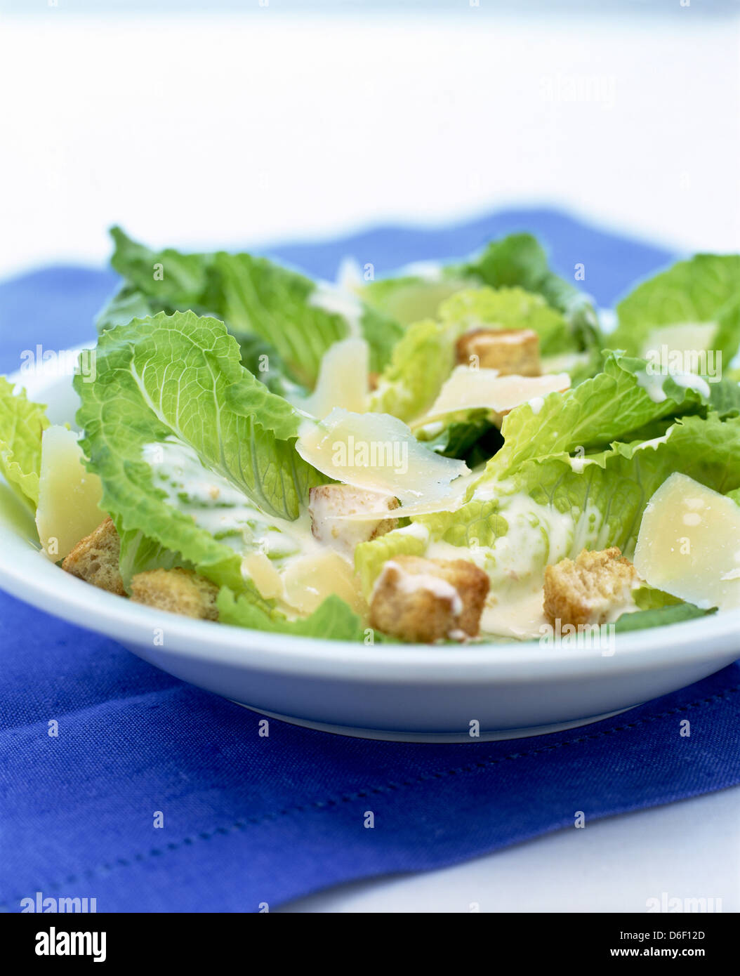 Bowl of Caesar Salad Stock Photo - Alamy