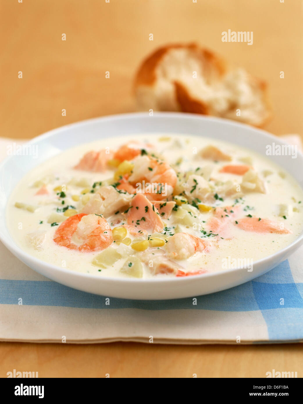 Potato and Corn Chowder Stock Photo - Alamy
