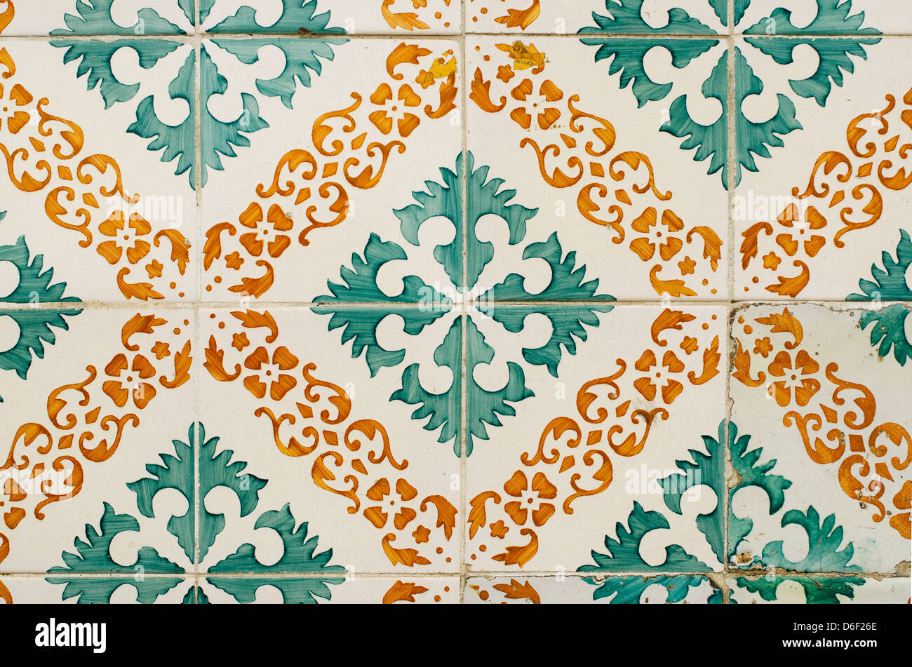 Old tiles detail abstract pattern Stock Photo - Alamy