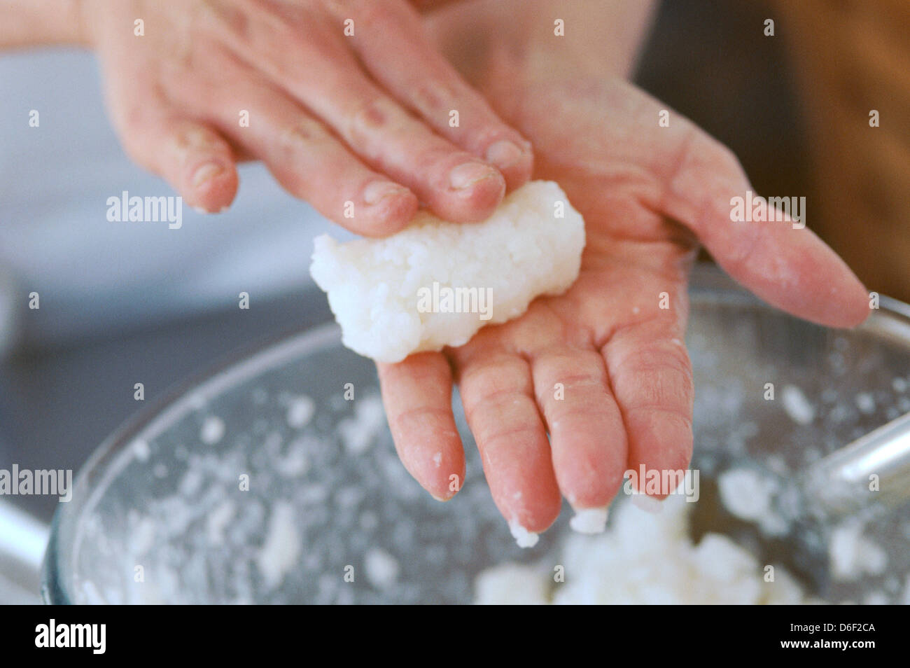 Shaping Sushi Rice Stock Photo - Alamy