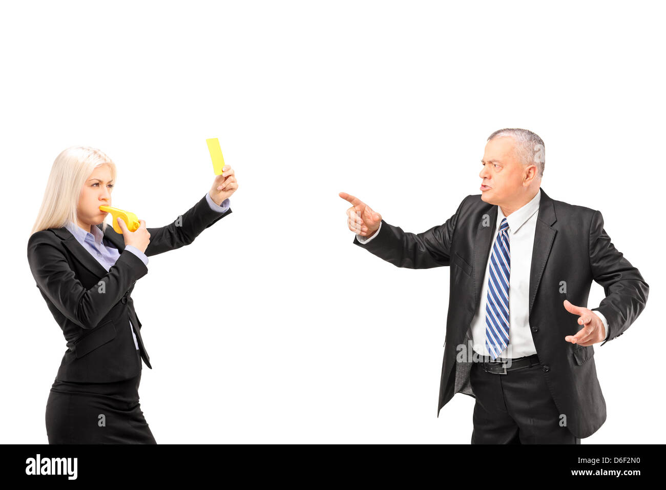 Yellow card Cut Out Stock Images & Pictures - Alamy