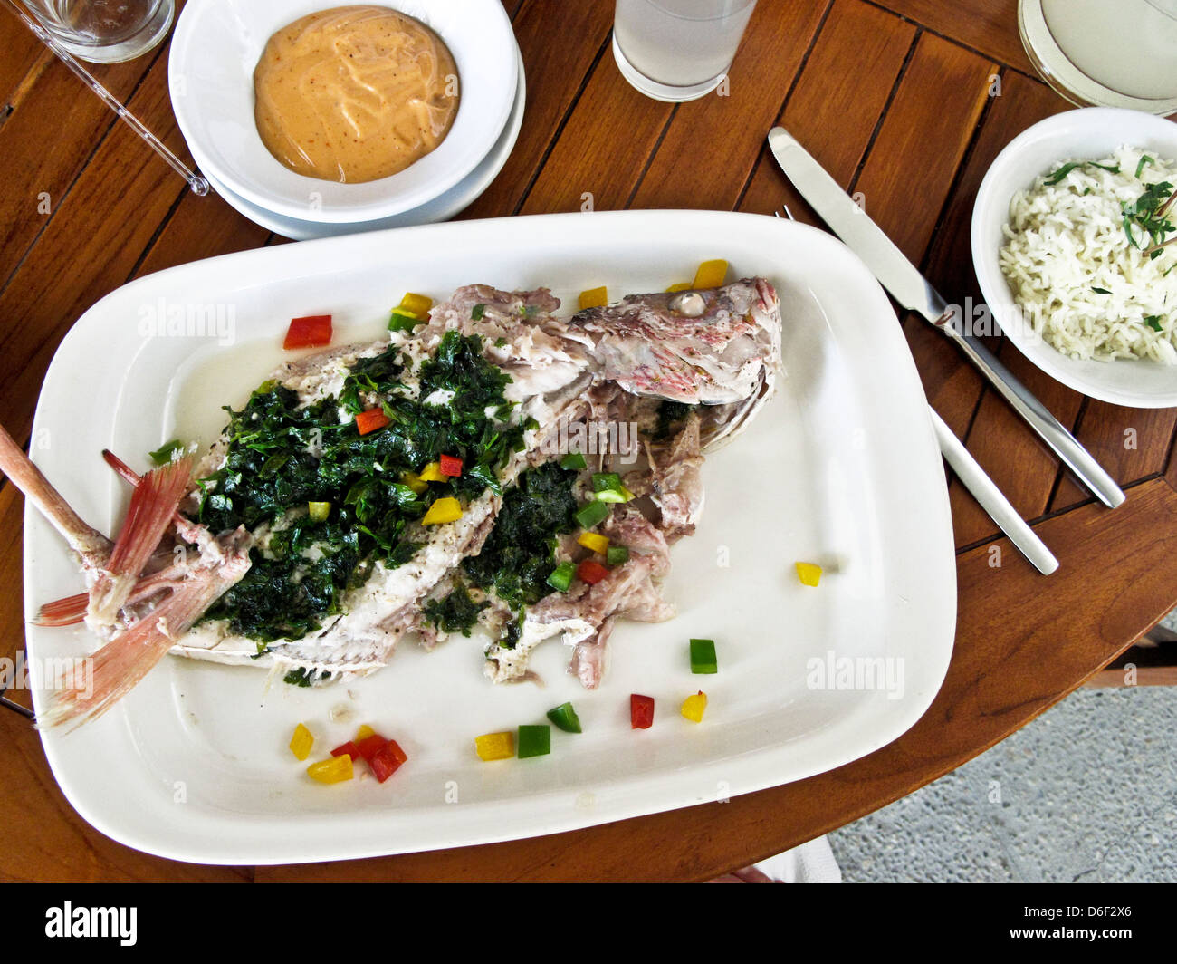 Condiments on diner table hi-res stock photography and images - Alamy