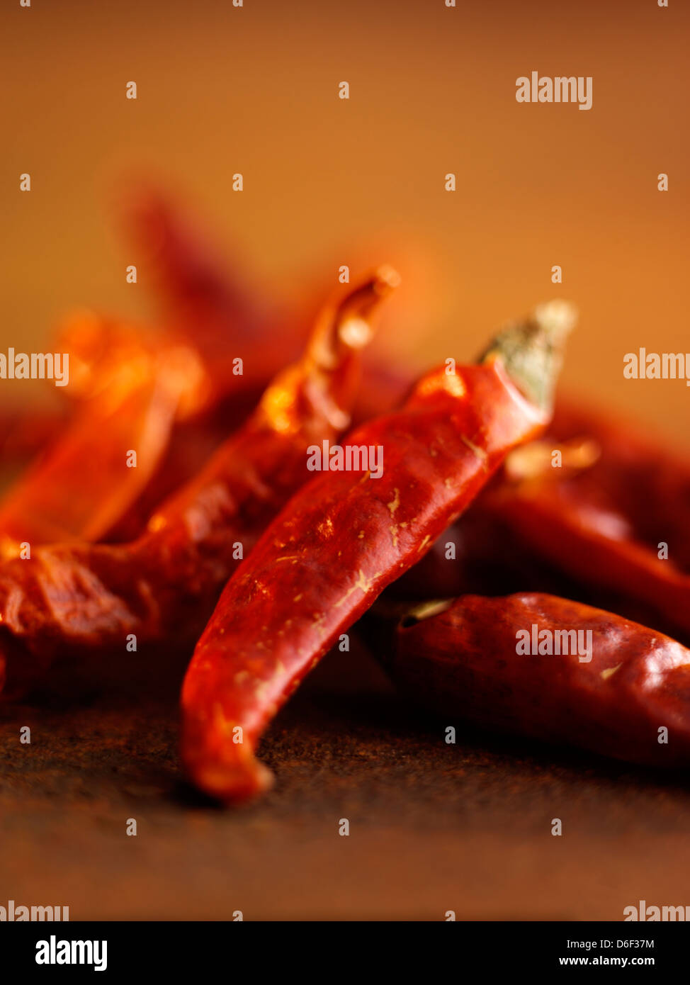 Dried Red Hot Chillies Stock Photo - Alamy