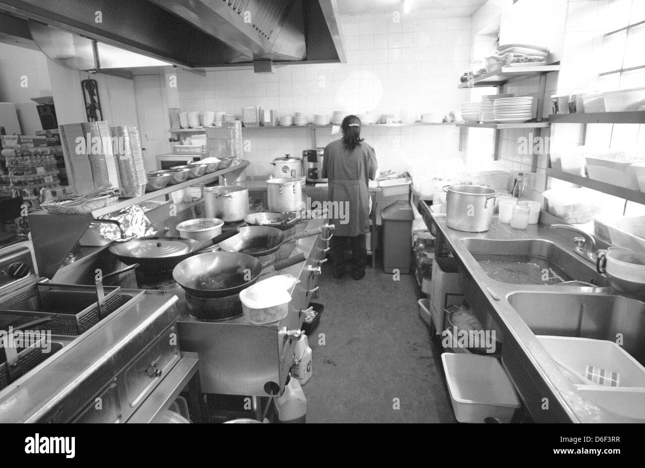 Kitchen in Thai Restaurant Stock Photo - Alamy