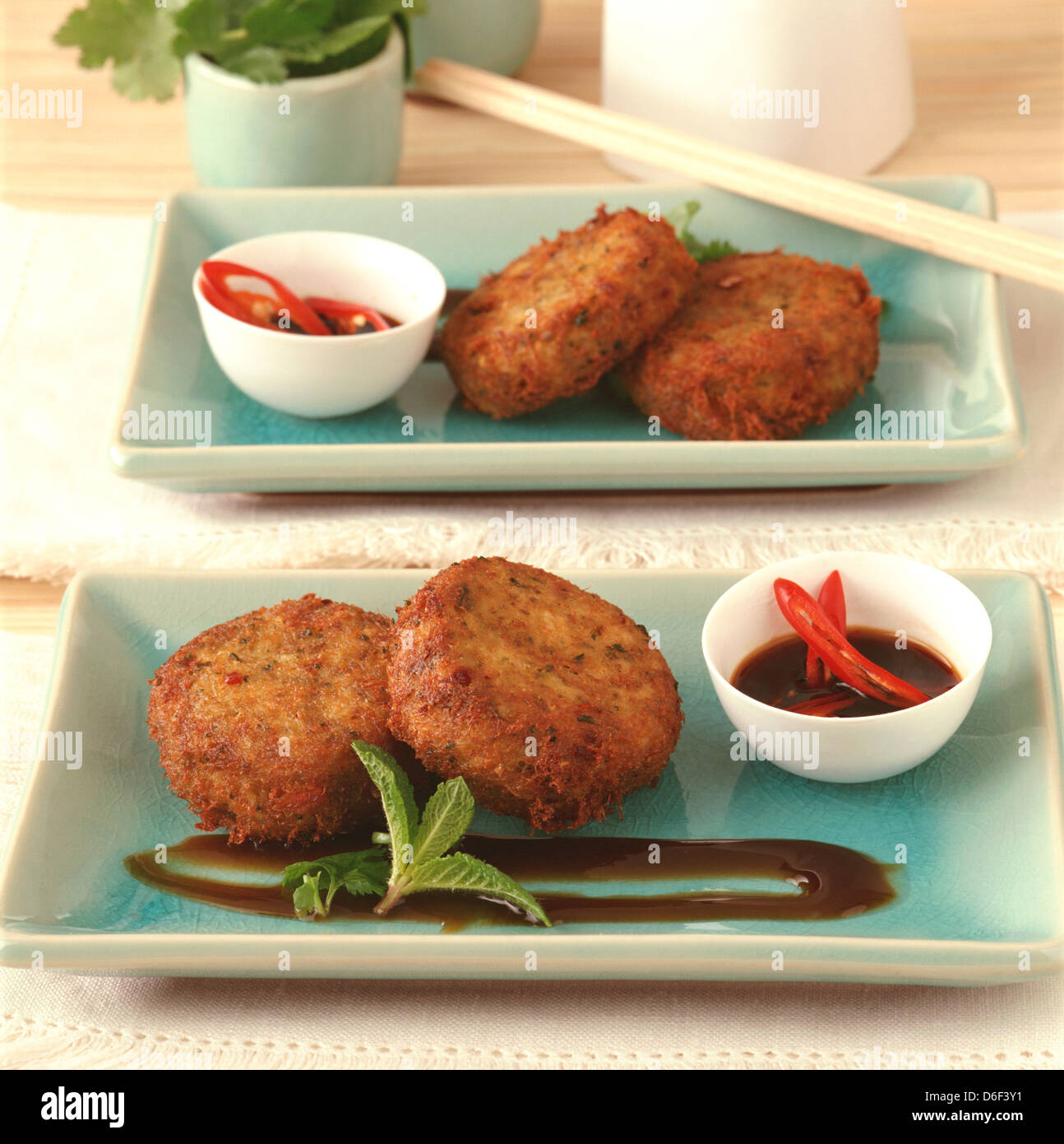 Fish cakes plated hi-res stock photography and images - Alamy