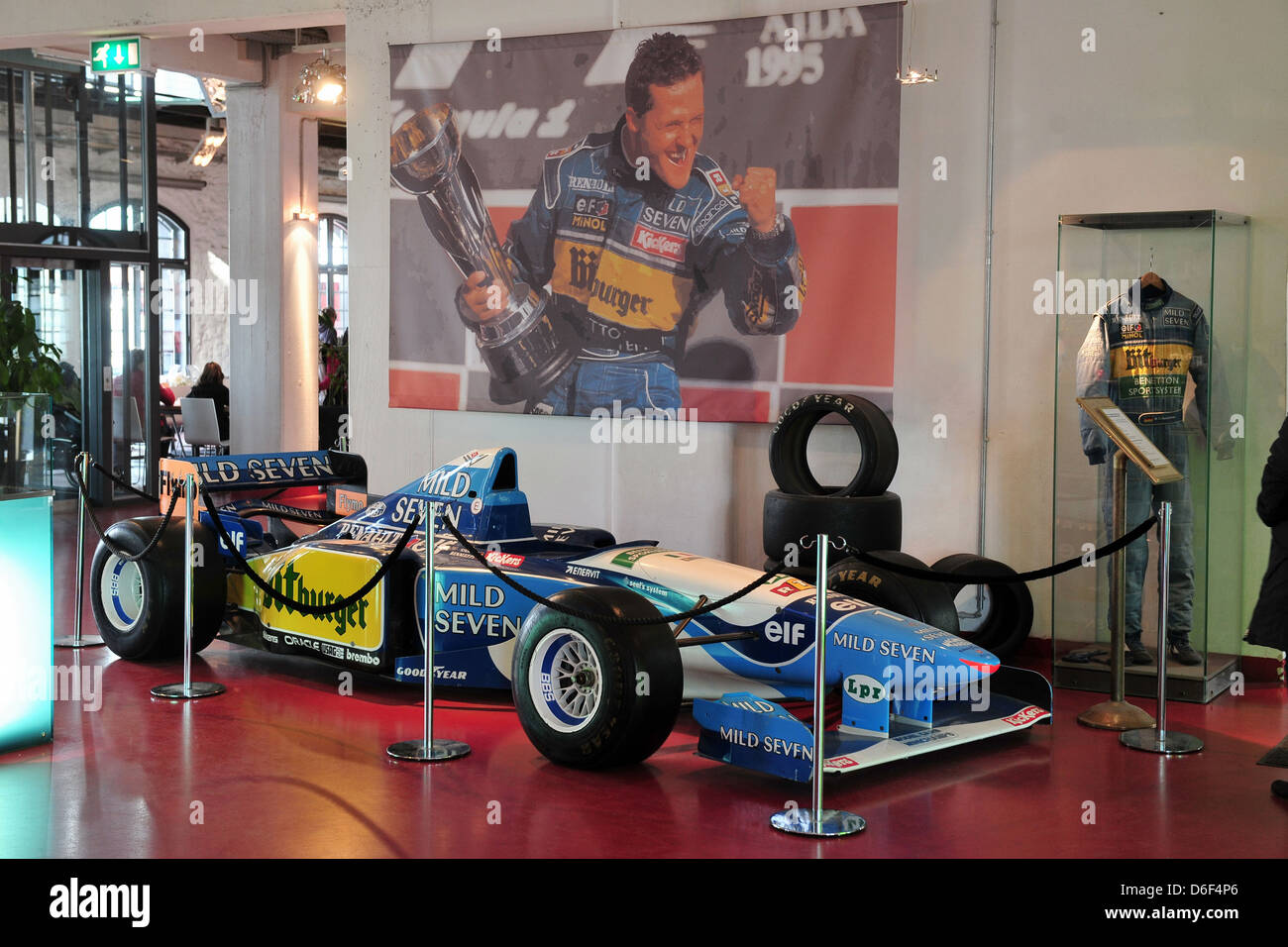 Koeln, Germany, Formula 1 racing car of Michael Schumacher in the ...