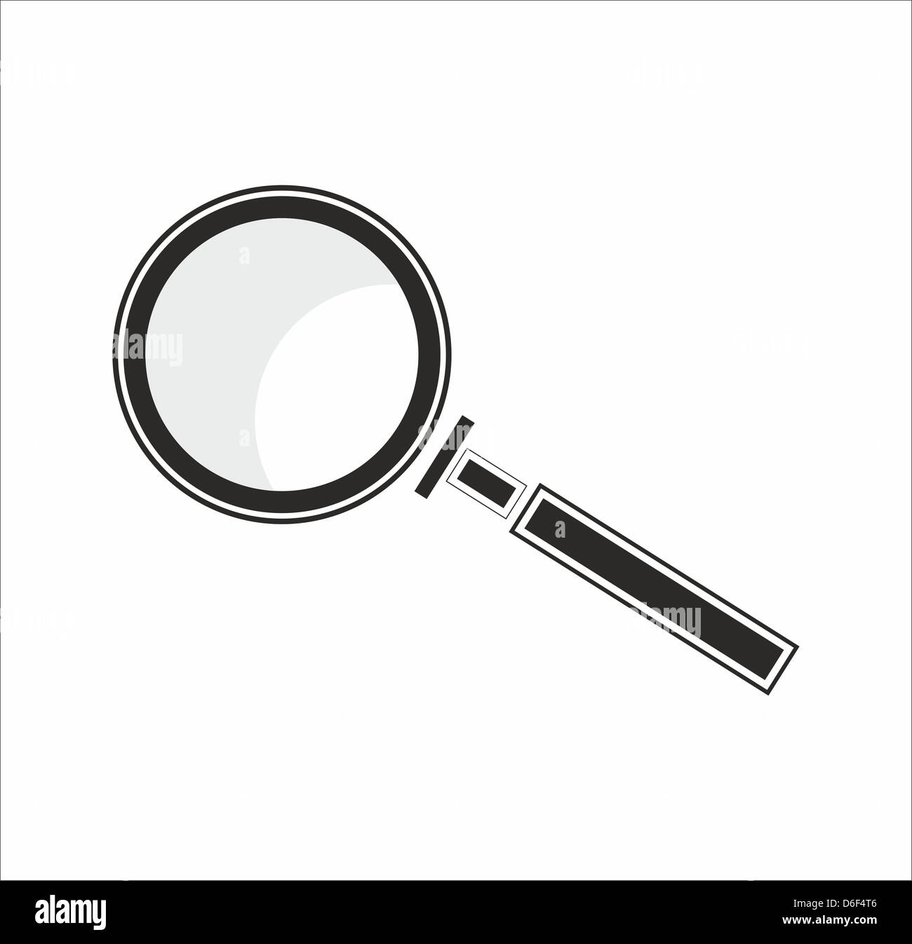 Vector illustration of a Magnifier Stock Photo - Alamy
