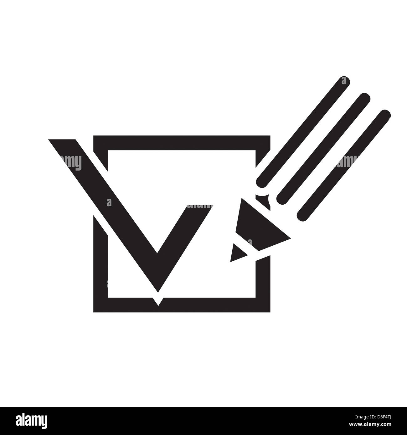 Pencil and check boxes Stock Photo - Alamy