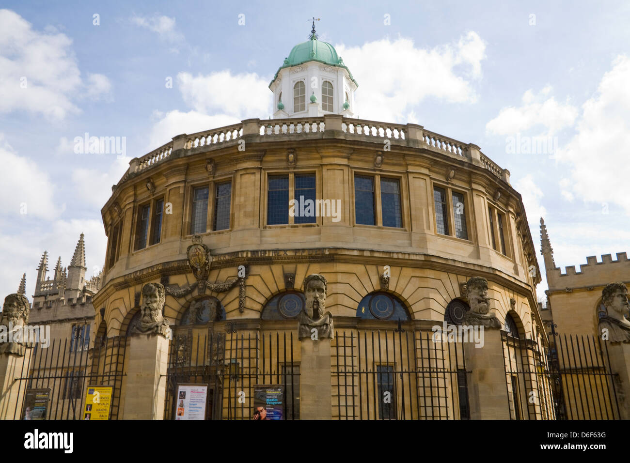 Oxford Oxfordshire Sheldonian Theatre building designed by Christopher ...