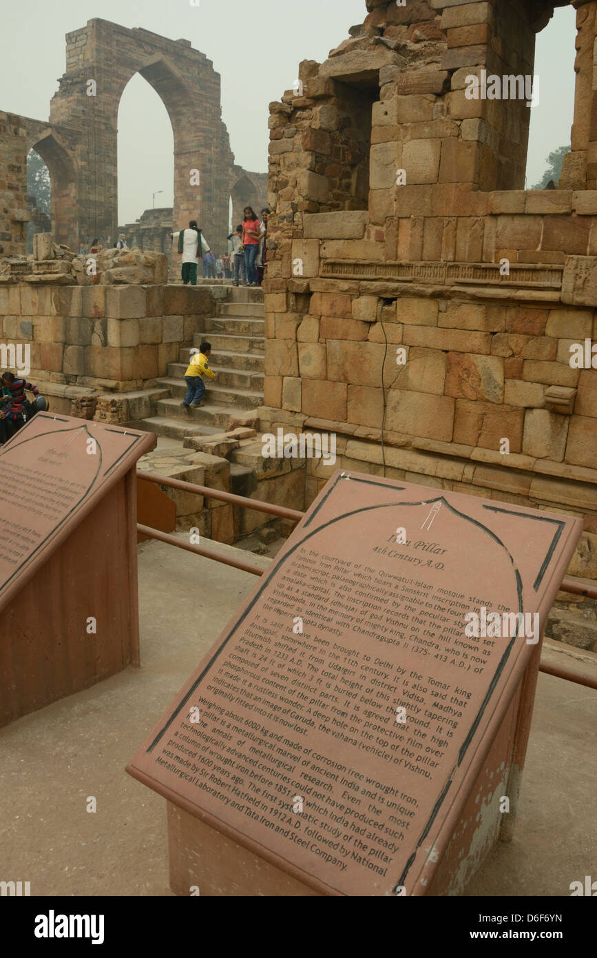 An informative tablet gives visitors a historic background on many of ...