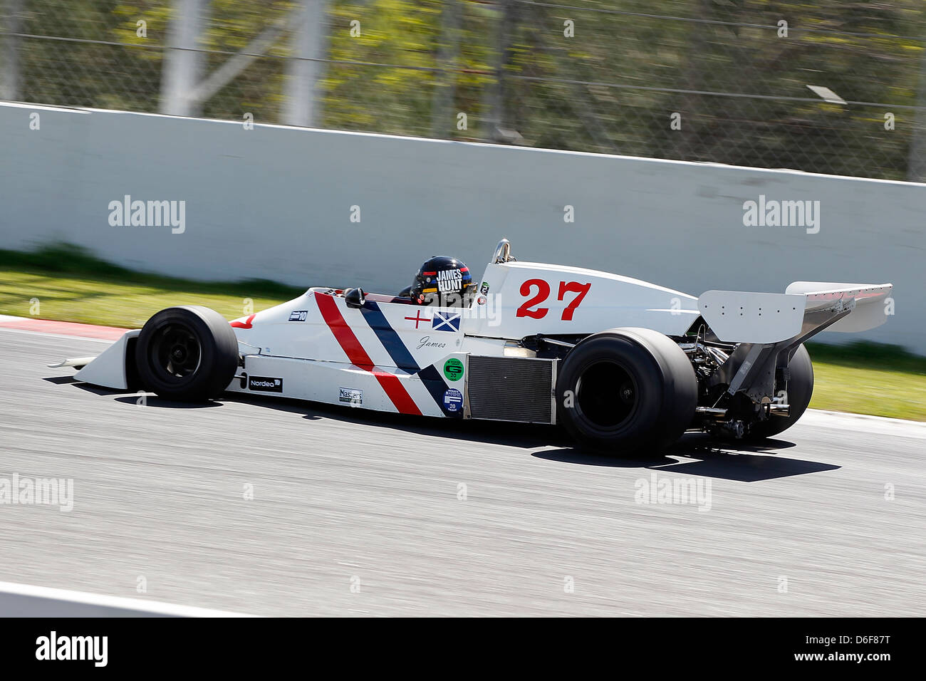 FIA Masters Historic Formula One race at Montmelo 12th April 2013 ...