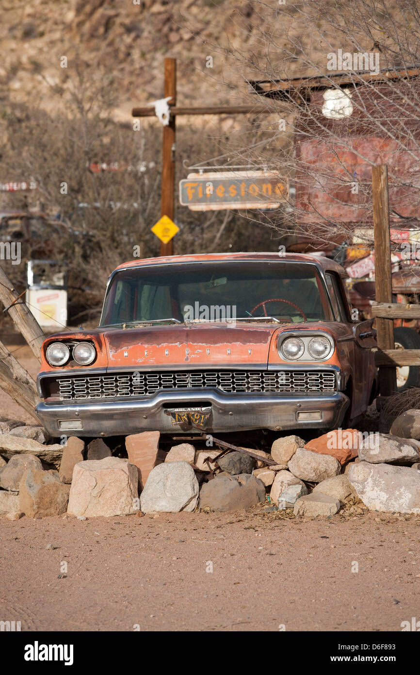 A old classic car at route 66 in Hackberry, Arizona,USA Stock Photo - Alamy