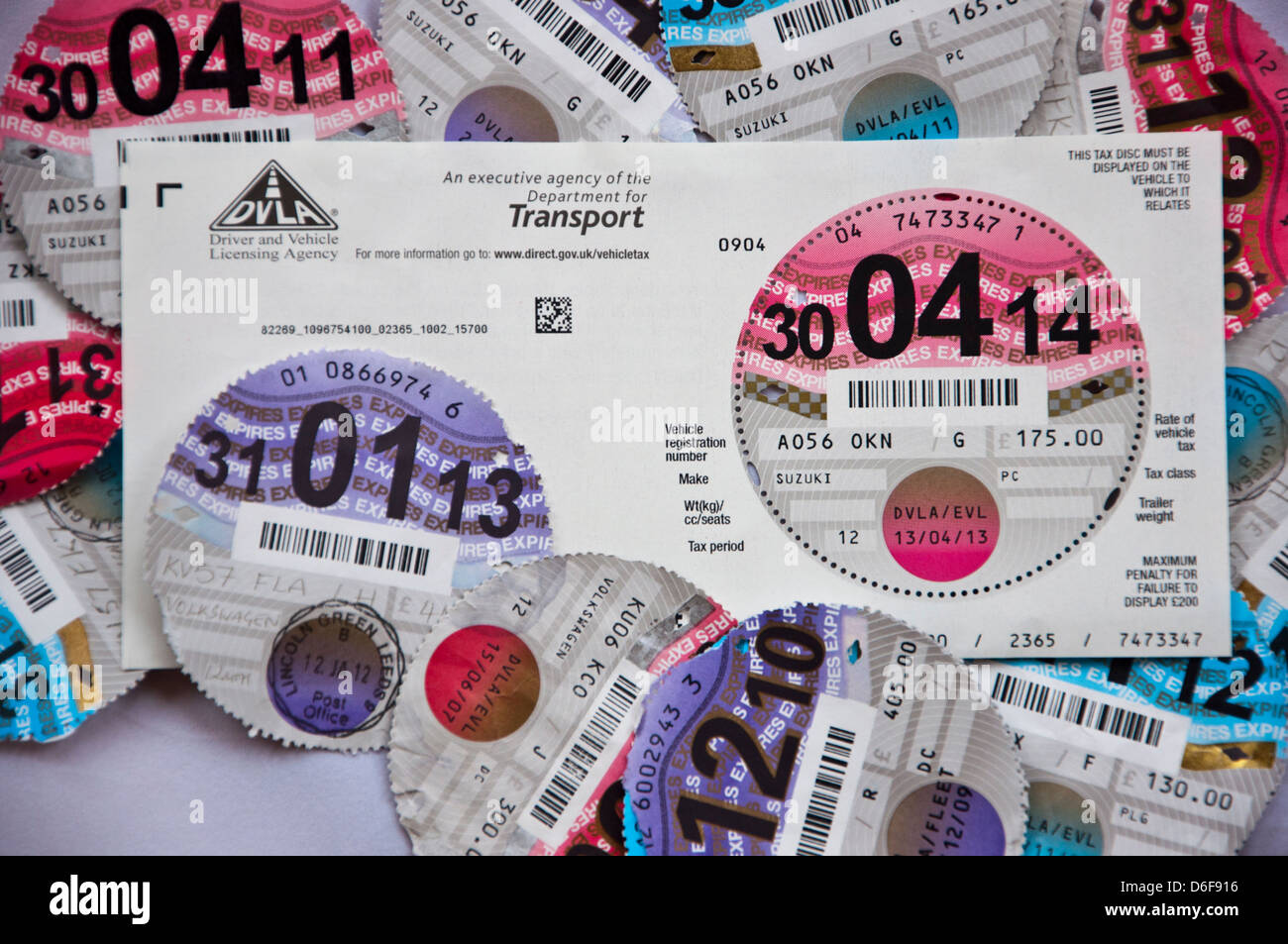 Vehicle tax disc hi-res stock photography and images - Alamy