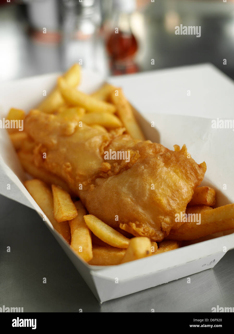 Cod and Chips Stock Photo - Alamy