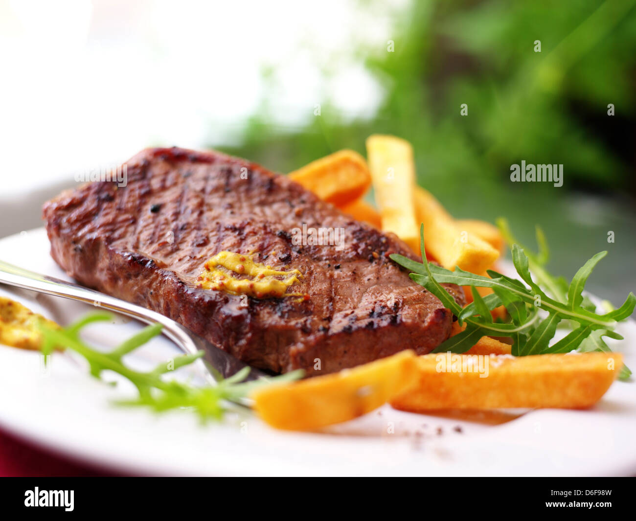 Steak and Chips Stock Photo - Alamy