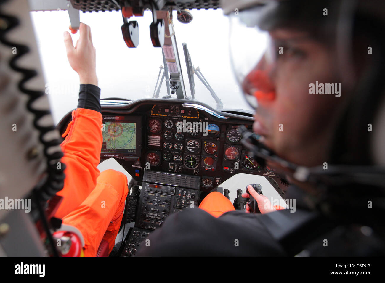 Westerland, Germany, DRF station chief pilot Juergen Voiss the rescue ...
