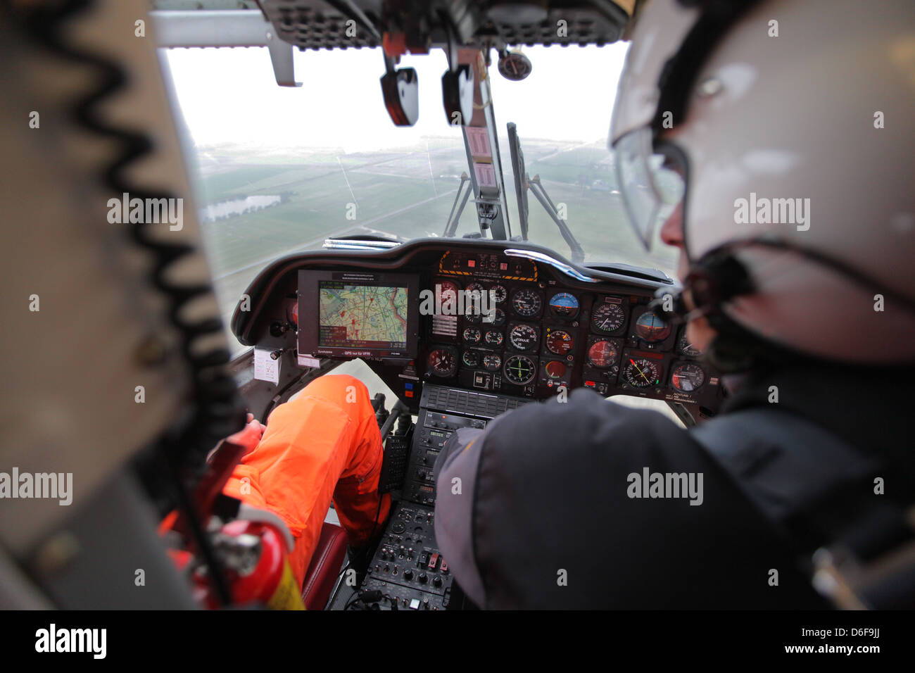 Sylt, Germany, DRF station chief pilot Juergen Voiss the rescue ...