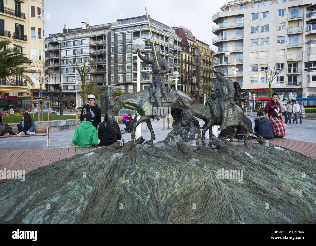 Don Quixote statue in San Sebastian, Donostia Basque Country, Spain ...