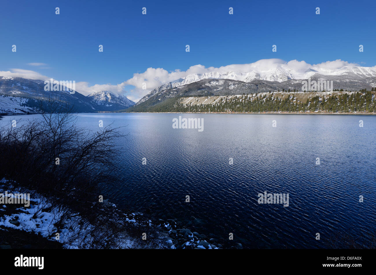 Wallowa Lake and the Wallowa Mountains, Oregon Stock Photo - Alamy