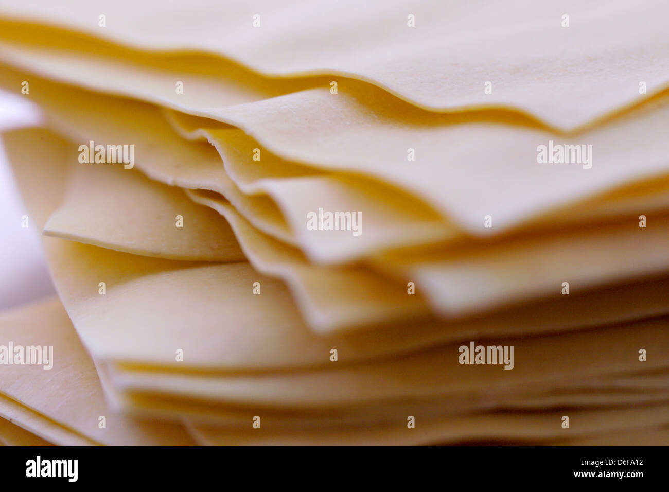Stack of Lasagne Sheets Stock Photo - Alamy
