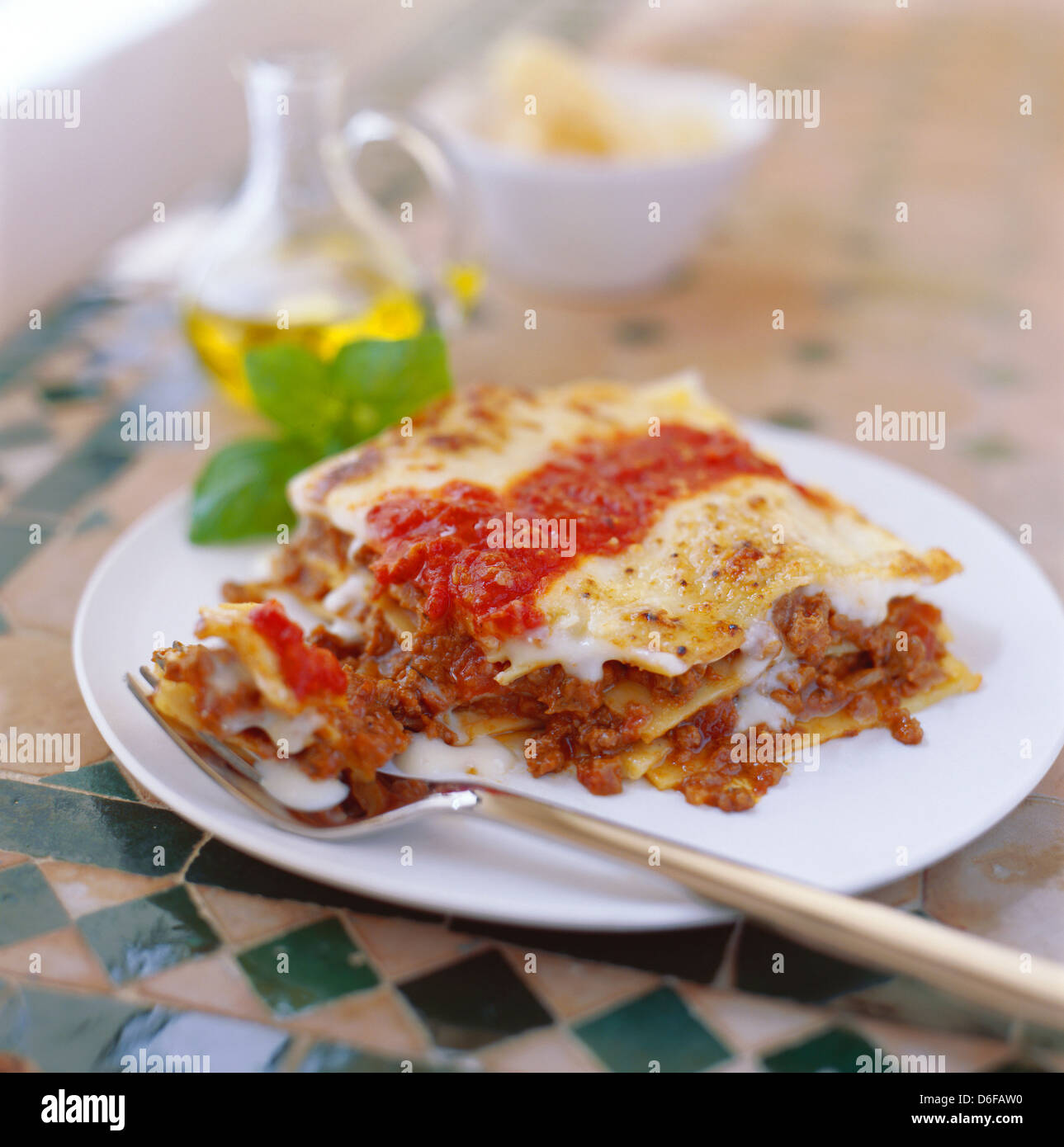 Plated lasagne hi-res stock photography and images - Alamy