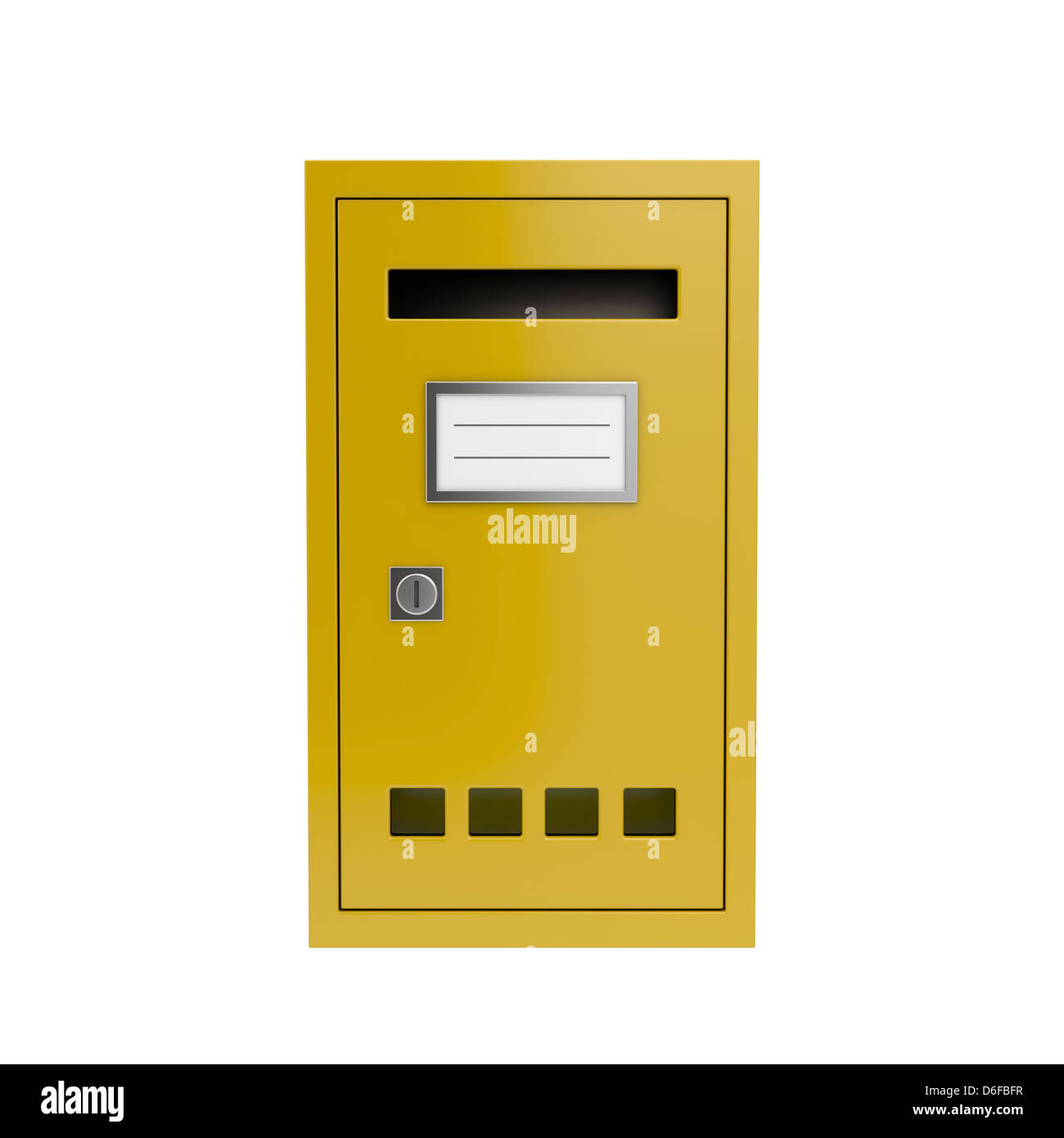 Mailbox isolated on white background Stock Photo - Alamy