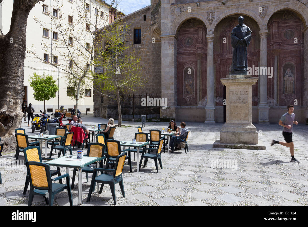 Plaza Santa Domingo, in Realejo, the Old Jewish Quarter of Granada ...