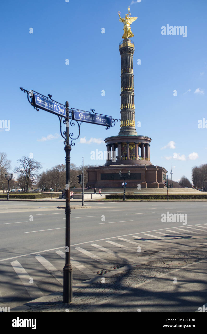 General view of the Victory Column in Berlin Germany Stock Photo - Alamy