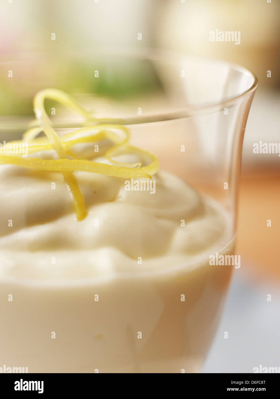 Close-up of Syllabub Stock Photo - Alamy