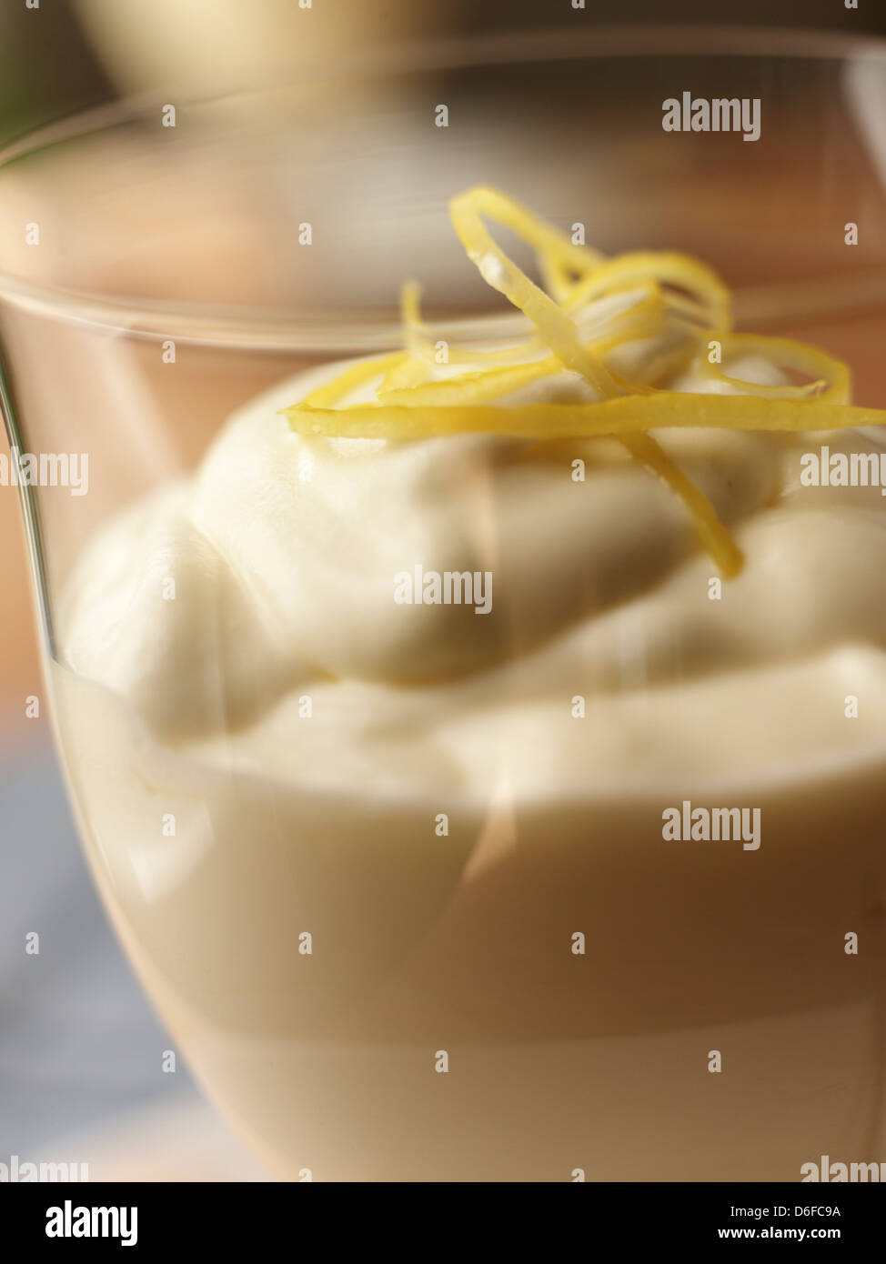 Close-up of Syllabub Stock Photo - Alamy
