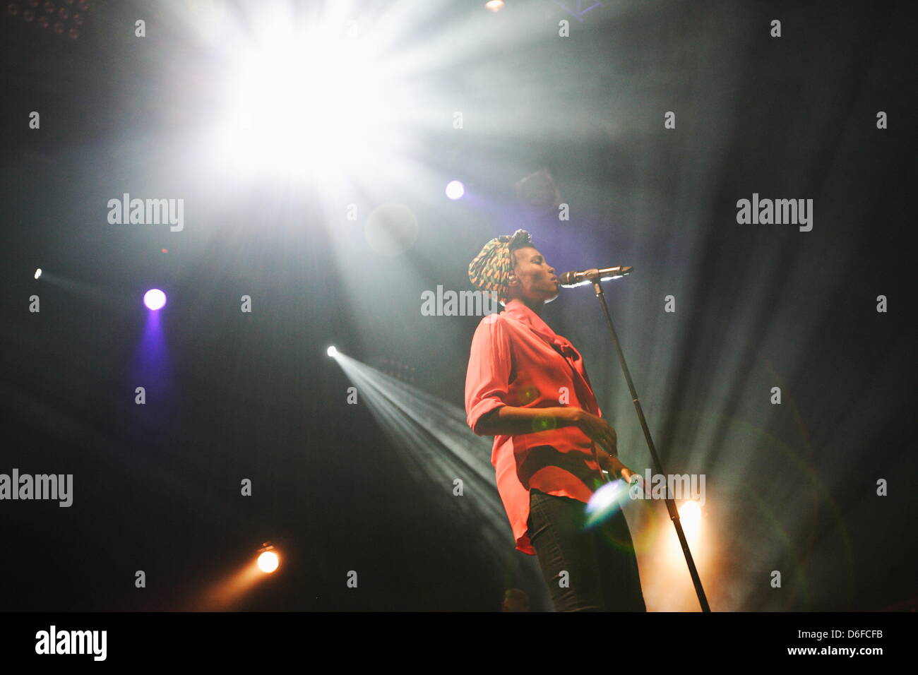 Gdynia, Poland. 17th, April 2013 French singer IMANY ( Nadia Mladjao ...