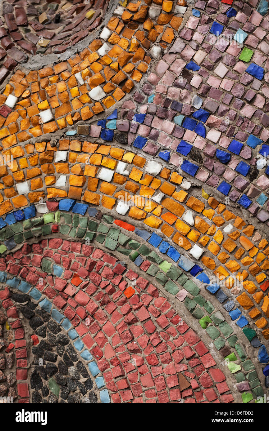 Bright multicolor stone mosaic photo Stock Photo - Alamy