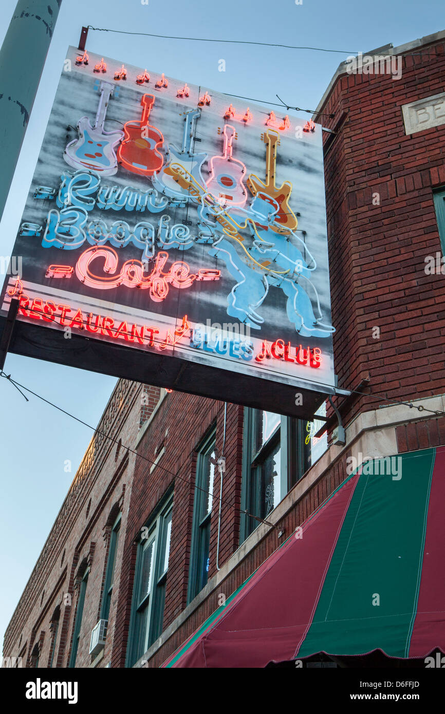 A Neon sign in Beale Street, Memphis, Tennessee, USA Stock Photo - Alamy