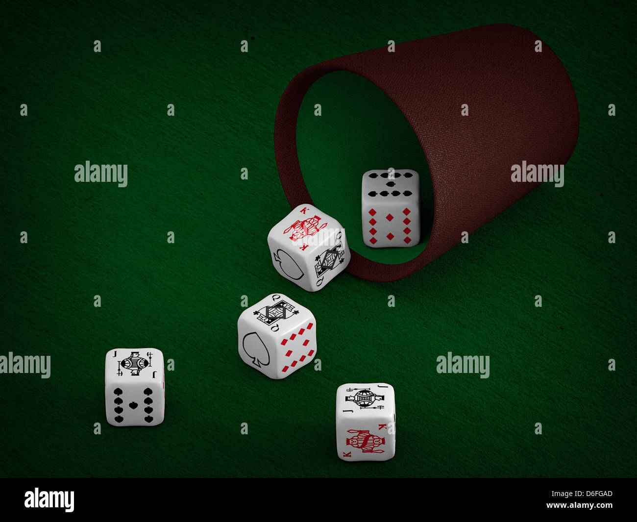 Game dice illustration hi-res stock photography and images - Alamy
