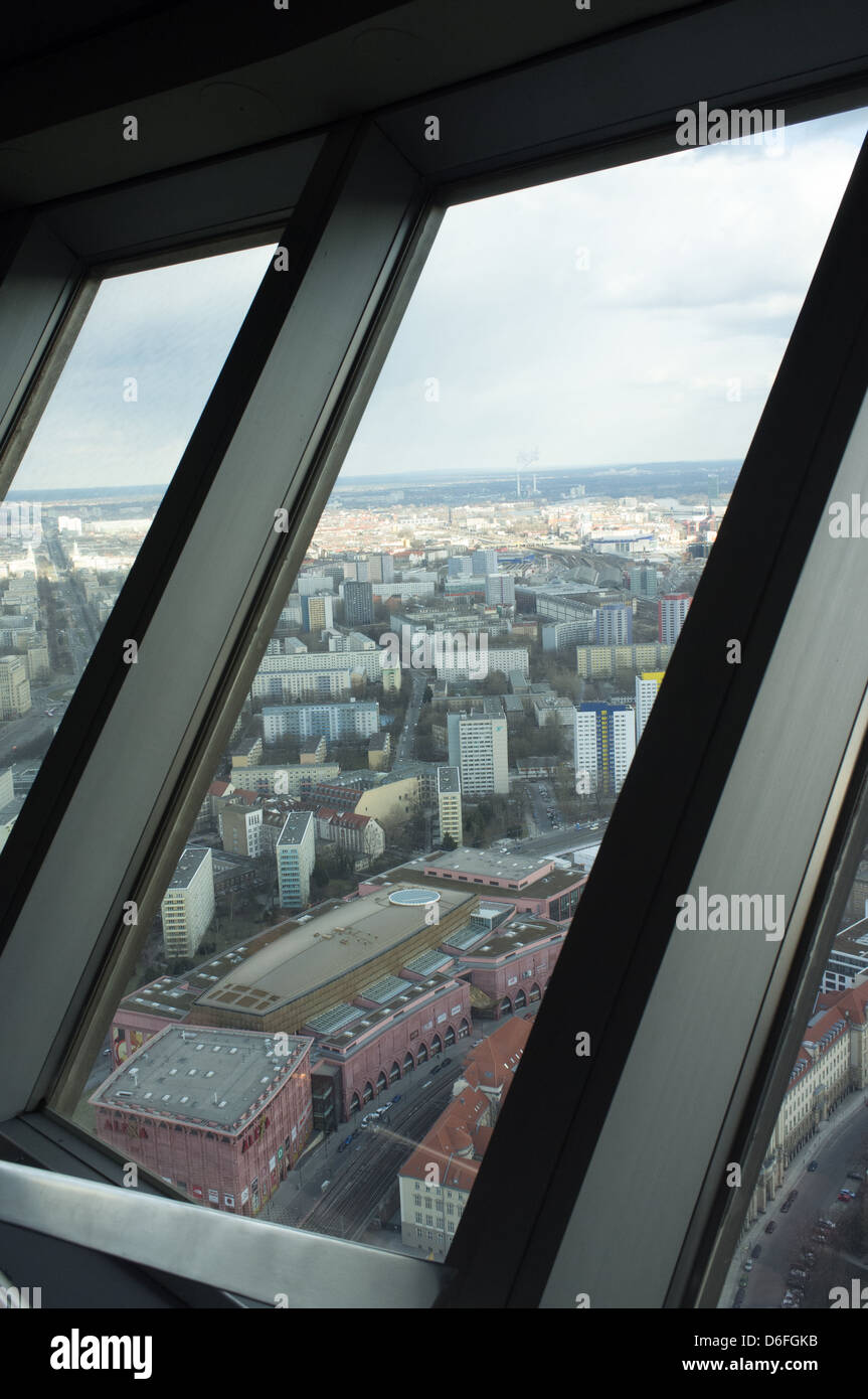 View from the TV tower known as the Fernsehturm Stock Photo - Alamy