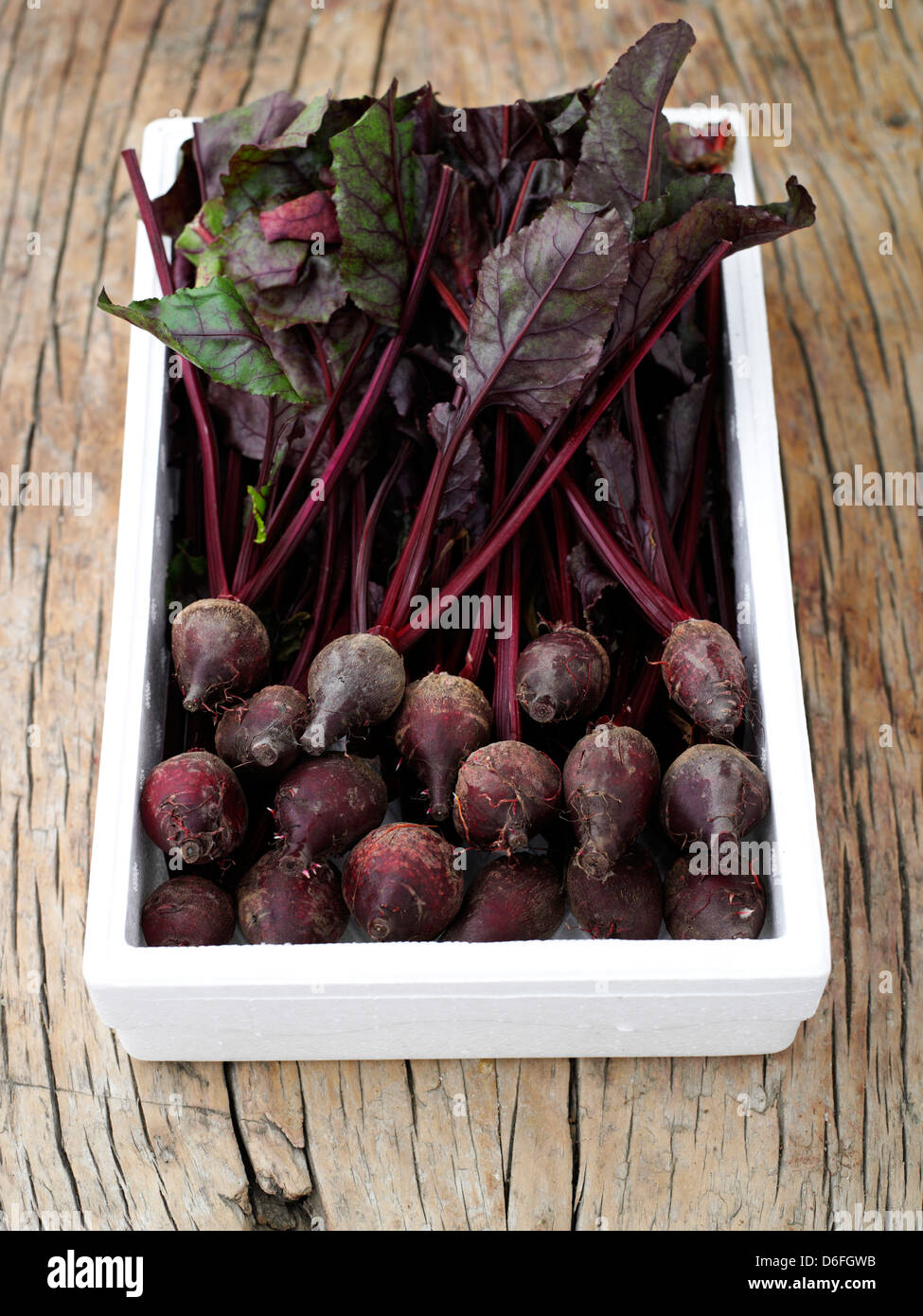 Box of Baby Beetroot Stock Photo - Alamy
