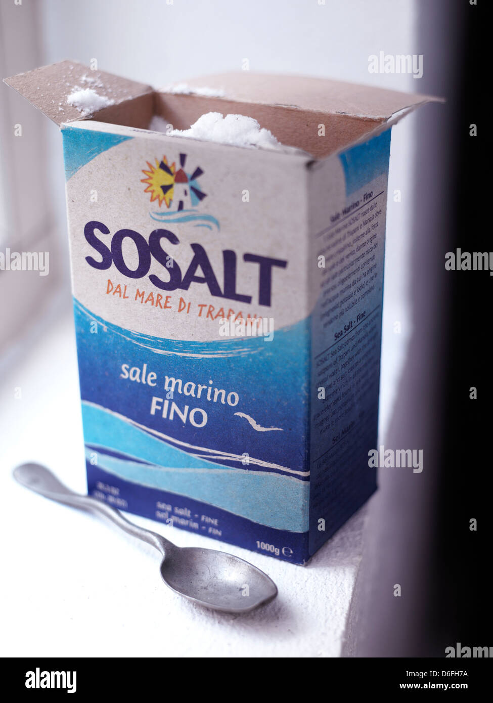 Box of Salt Stock Photo - Alamy