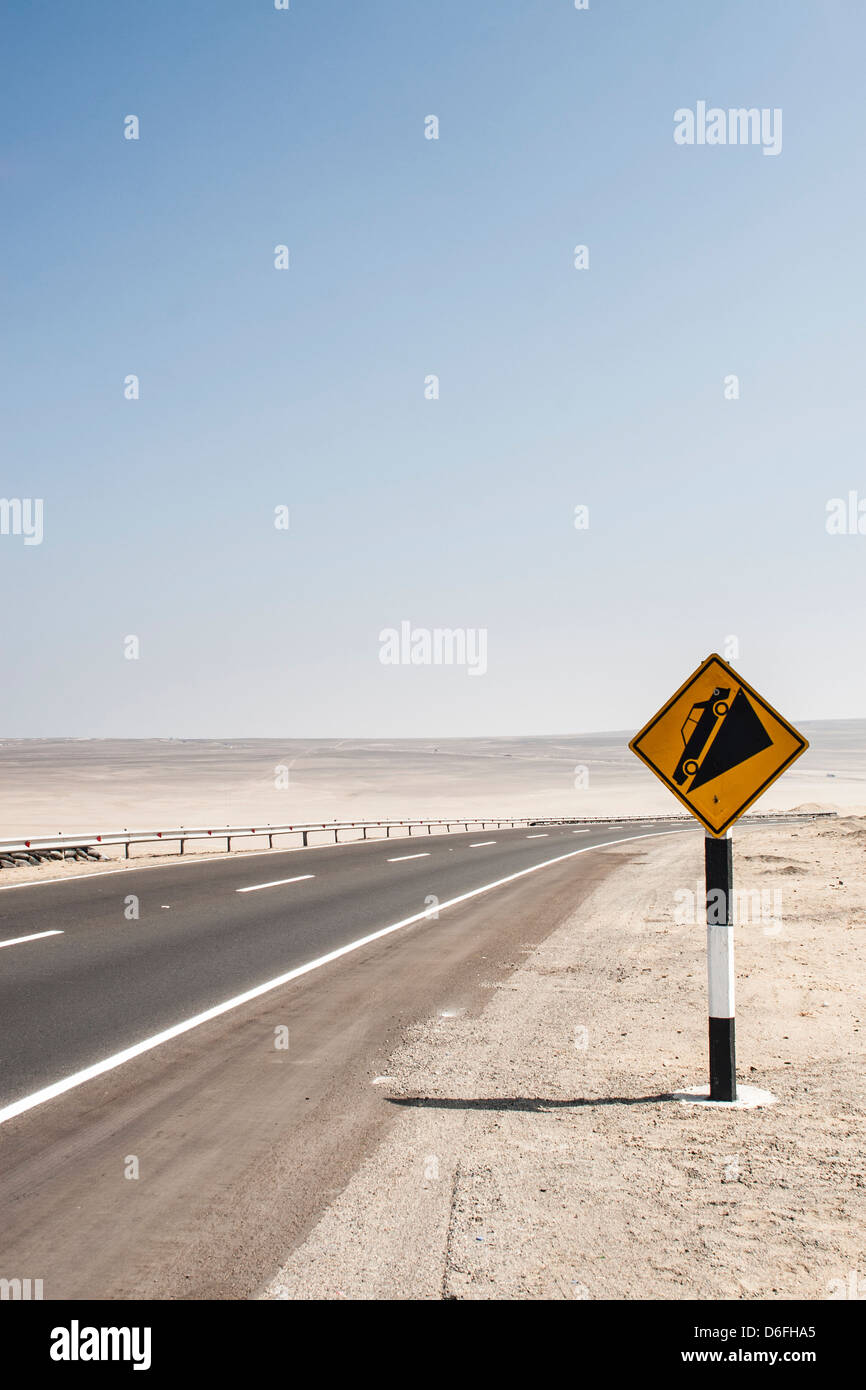 Road sign in Panamerican Highway (Carretera Panamericana Norte Stock ...