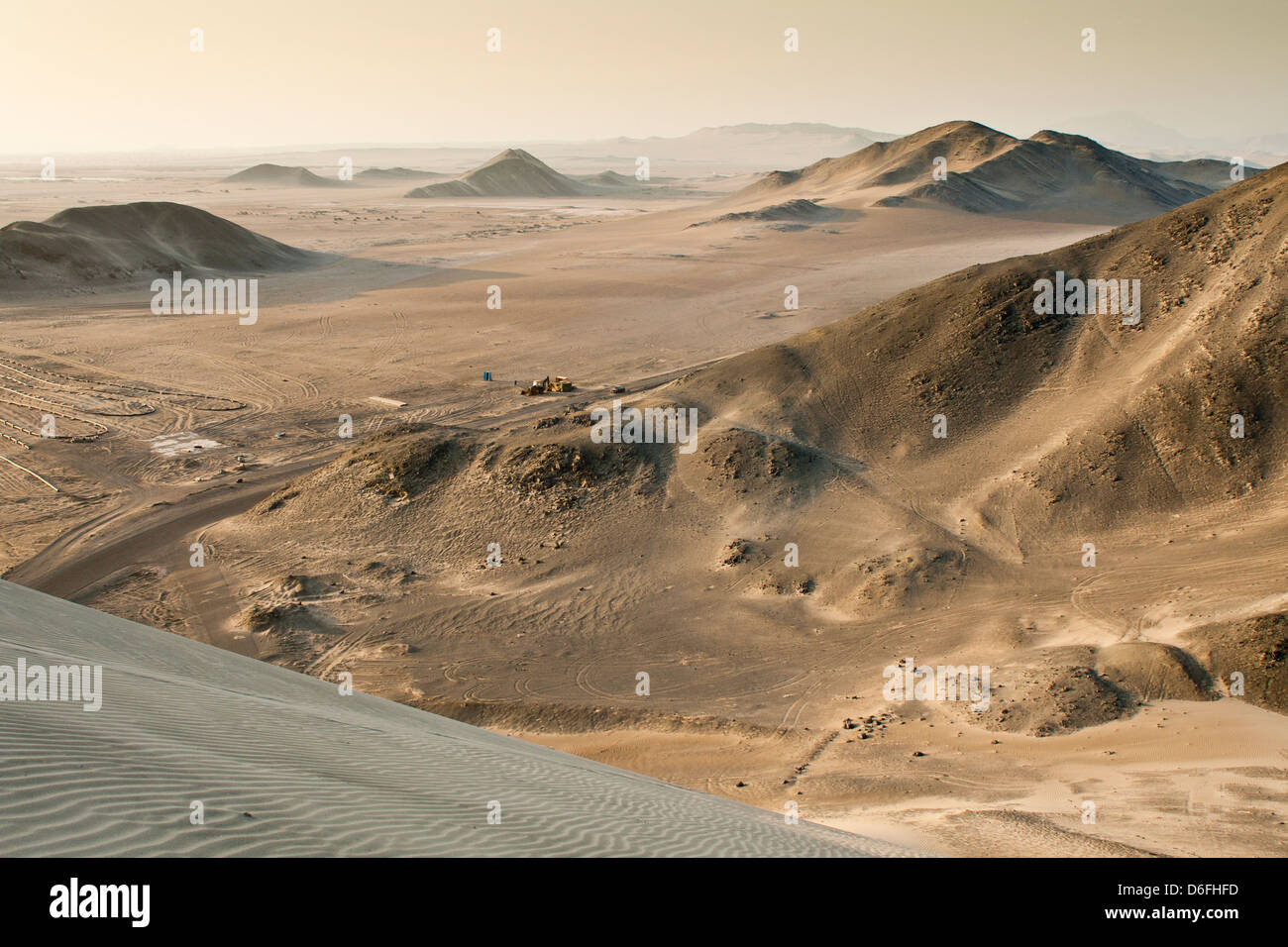 Desert around Besique Beach (Balneario de Besique Stock Photo - Alamy