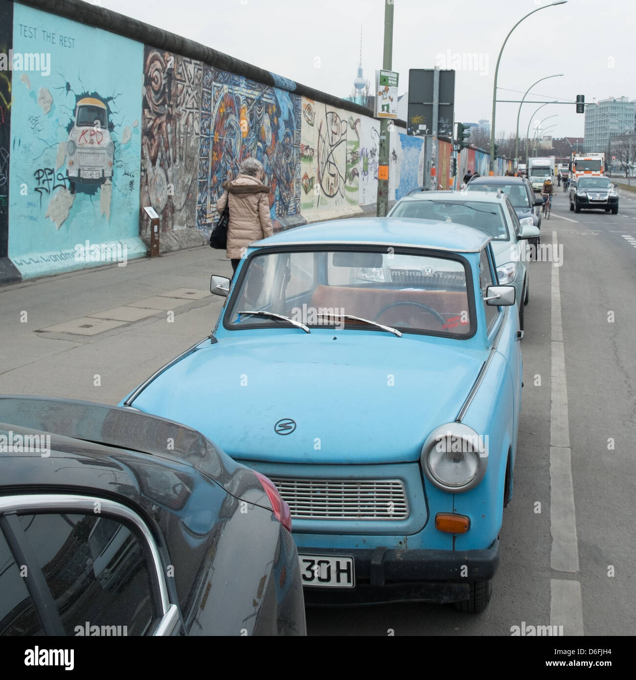 Trabant berlin wall hi-res stock photography and images - Alamy