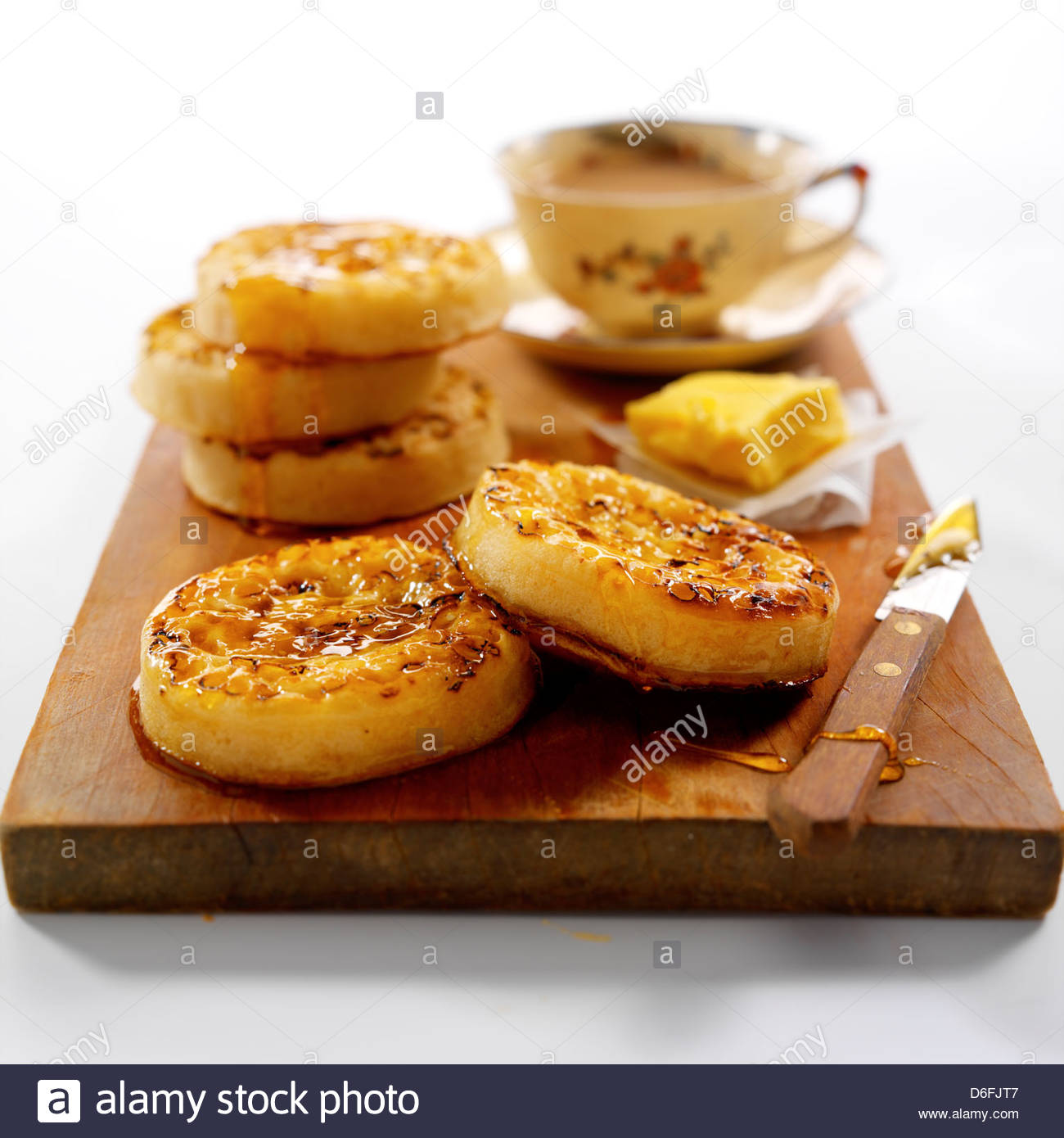 Buttered Crumpets High Resolution Stock Photography and Images - Alamy