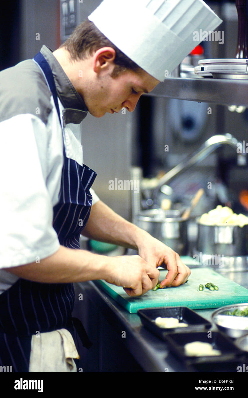 Chefs in Kitchen Stock Photo - Alamy