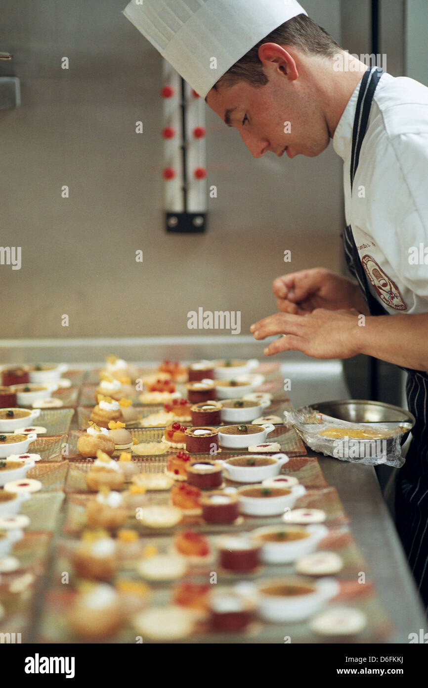 Chefs in Kitchen Stock Photo - Alamy