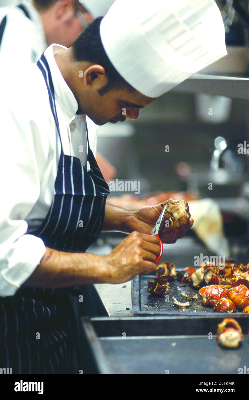 Chefs in Kitchen Stock Photo - Alamy