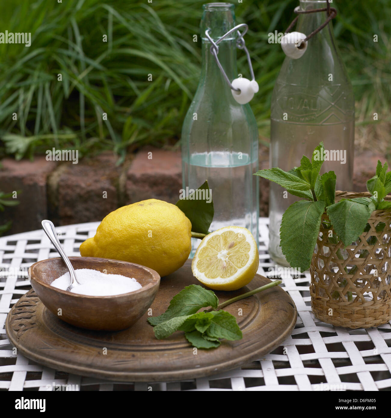Ingredients for Lemonade Stock Photo - Alamy