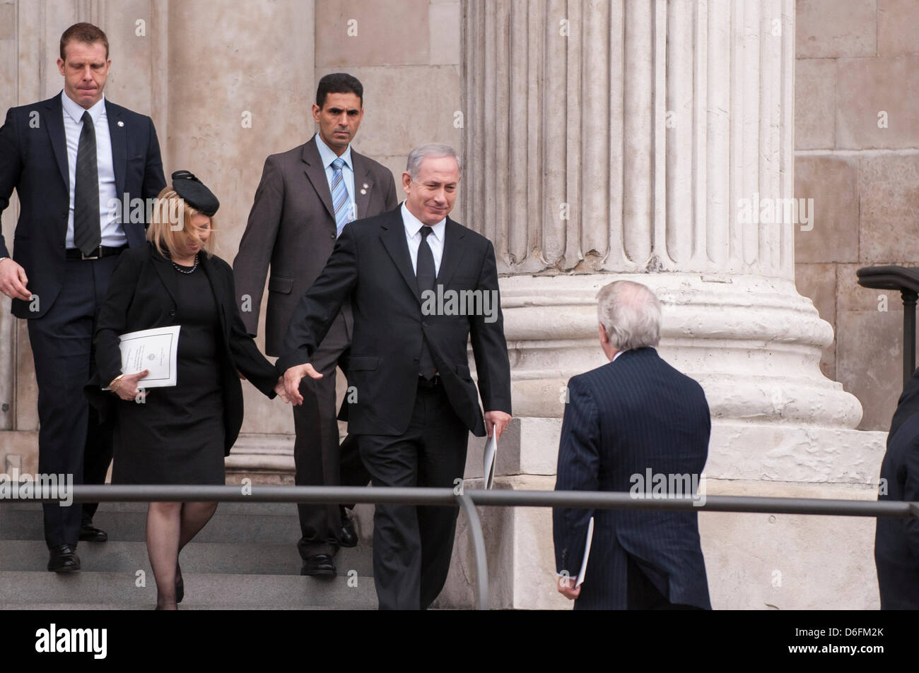 London, UK, 17 Apr. 2013. Israel Prime Minister Benjamin Netanyahu and ...