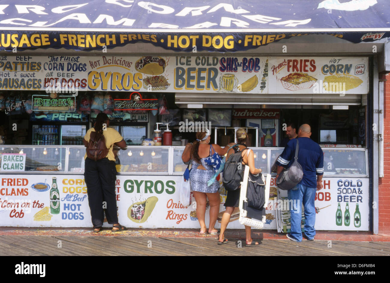American Fast Food Stall Stock Photo - Alamy