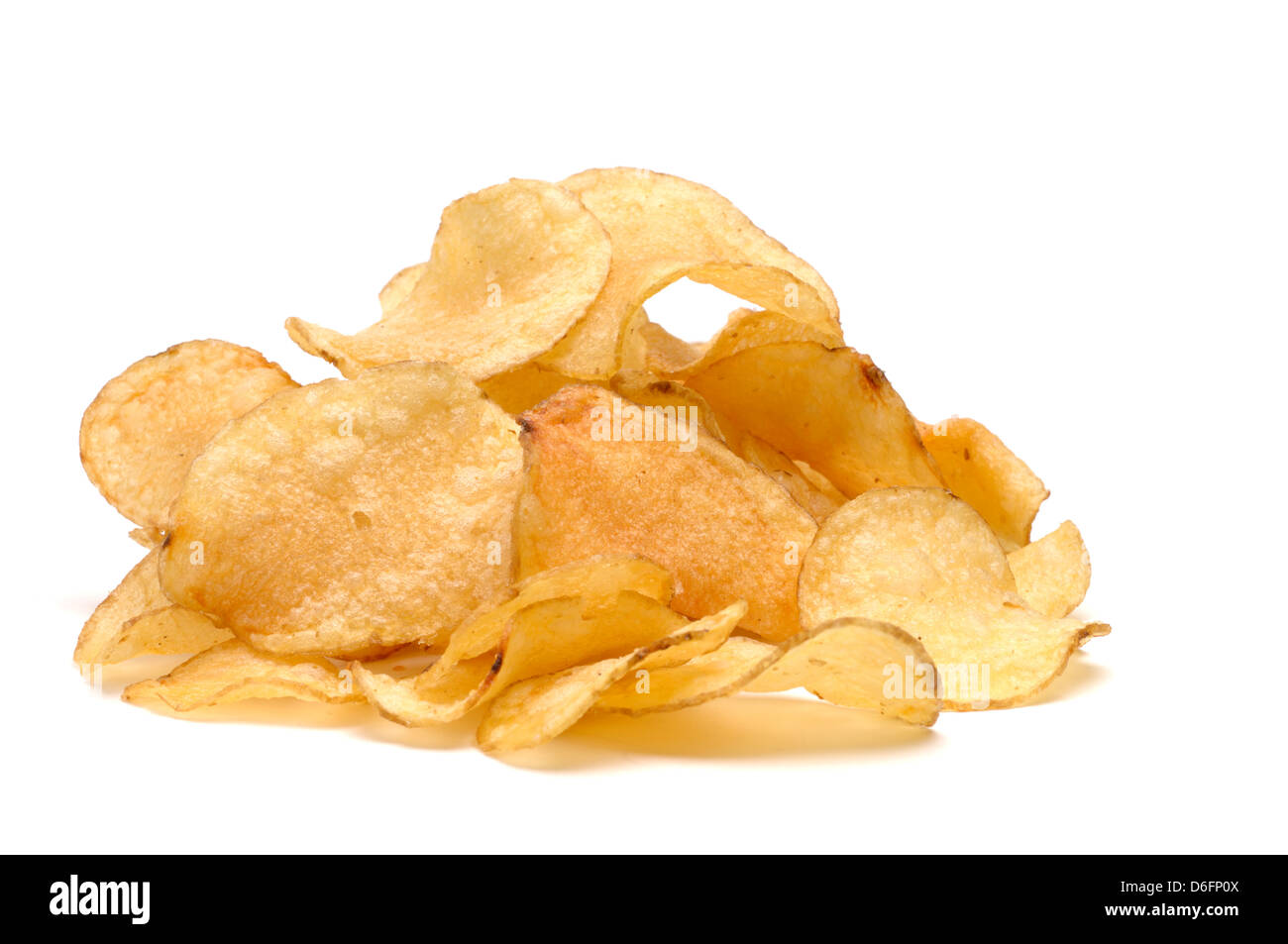 Pile of potato crisps Stock Photo - Alamy