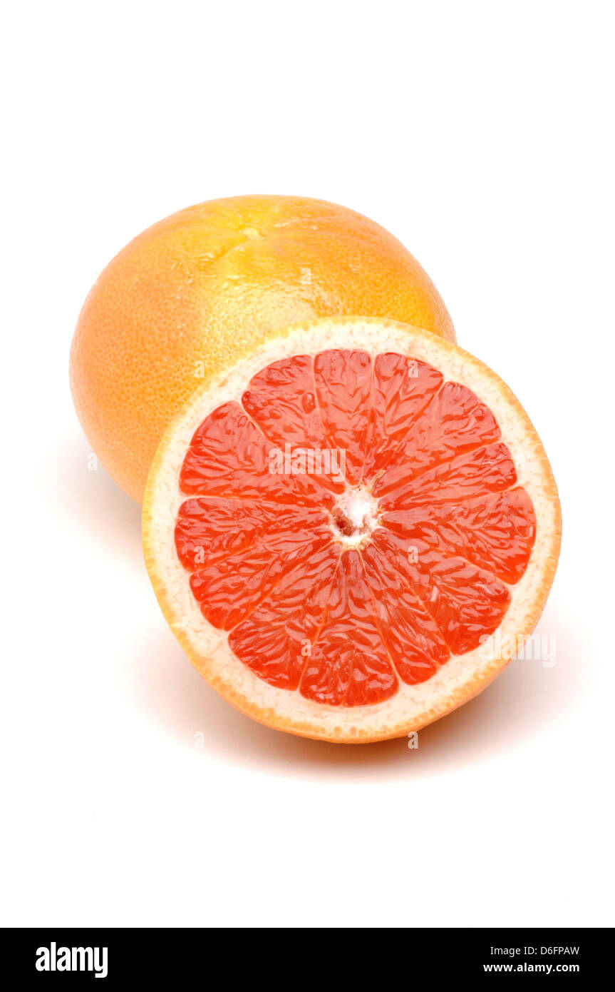 Pink ruby grapefruit Stock Photo - Alamy
