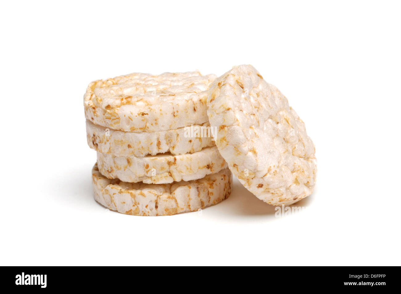 Mini rice cakes as finger food for babies and young children Stock ...